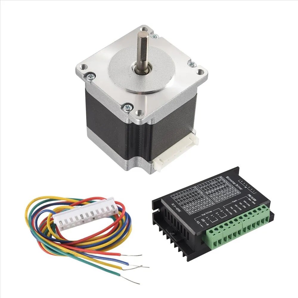 Шаговый двигатель Nema 23 23HS5628 57 двигатель 2.8A с драйвером 6.35MM