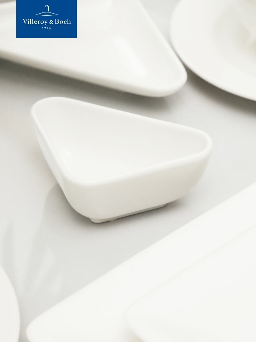 Салатник треугольный 11х7х4 см, Universal White, Villeroy & Boch, Премиум-Фарфор