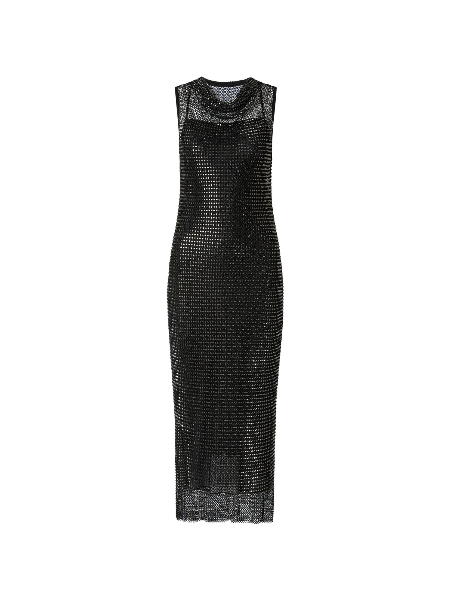 Платье Crystal-embellished mesh-knit midi dress