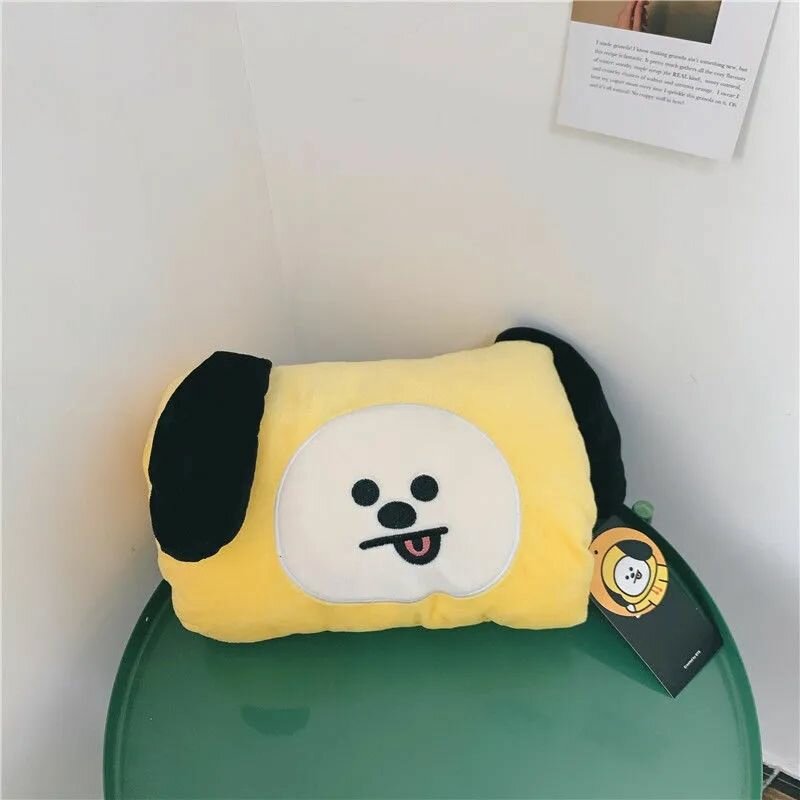 BTS Южная Корея Мягкая игрушка BT21 зимняя грелка для рук кукла 45cm
