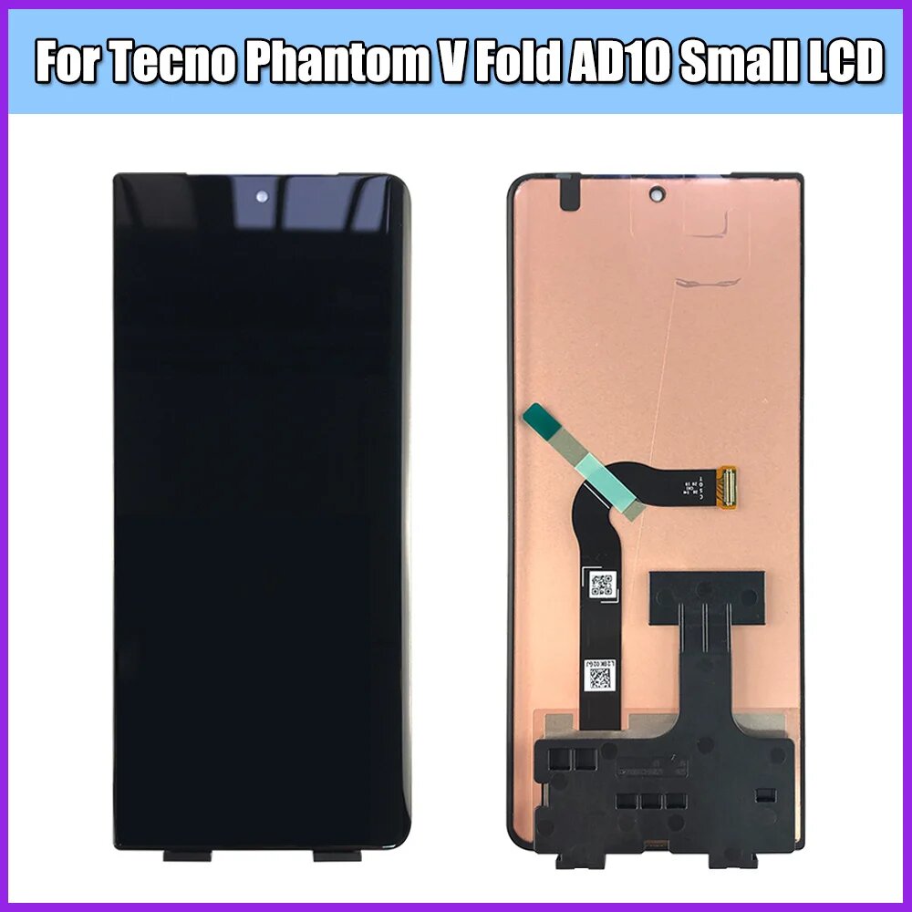 6,42-дюймовый AMOLED-дисплей для Tecno Phantom V Fold AD10, сенсорный экран, дигитайзер, сборка для замены Tecno Phantom V FOLD1