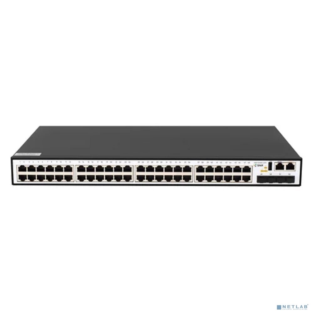 SNR SNR-S2989G-48TX Управляемый коммутатор уровня 2+, 48 портов 10/100/1000Base-T, 4 порта 1/10G SFP+, VSF HA, встроенный БП ~220V AC
