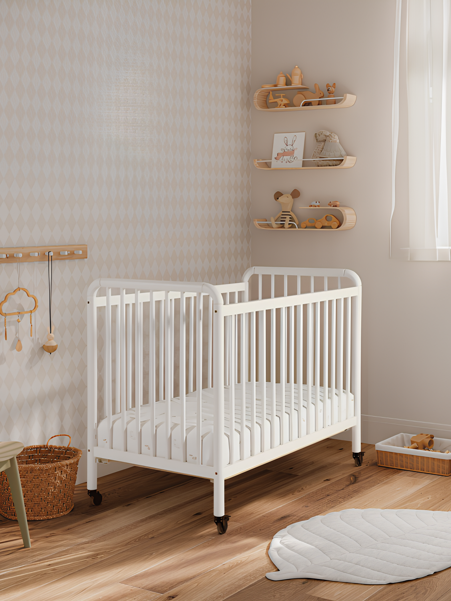 Кровать Micuna Meri 120*60 chantilly, 5 уровней ложа, дерево, белый