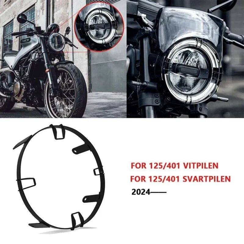 Защита фар мотоцикла, решетка фар для Svartpilen 401 125 2025 2024 VITPILEN 401 125