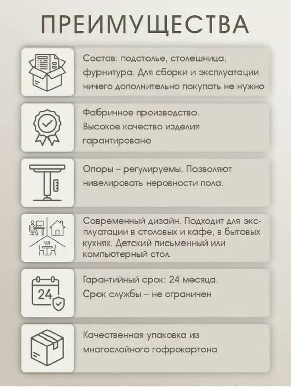 Стол круглый 80х75 — фото 1