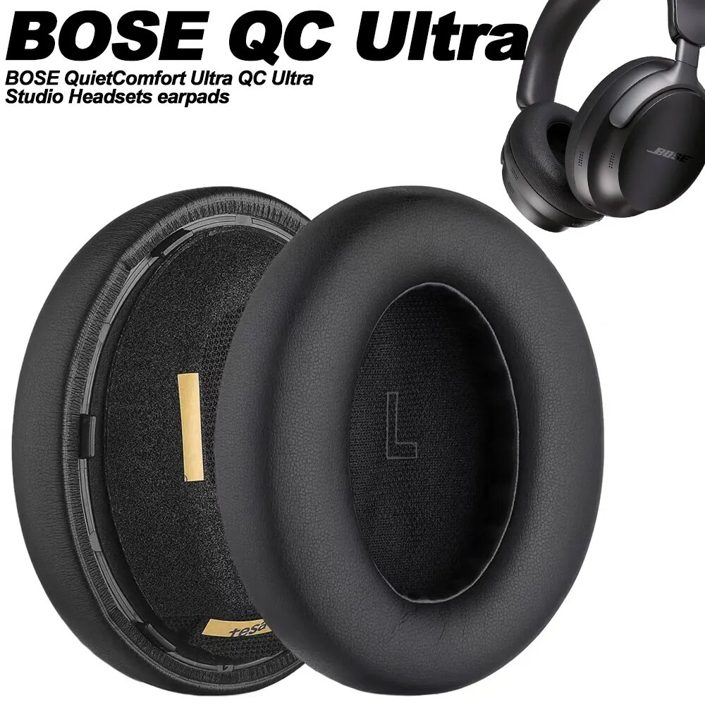 Амбушюры для наушников Bose QuietComfort(QC) Ultra Wireless (Цвет товара: черный матовый, черный матовый)