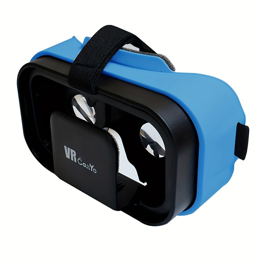 Складная VR-гарнитура с HD акриловыми линзами, ультраширокий 3D обзор, для игр и просмотра видео, синий