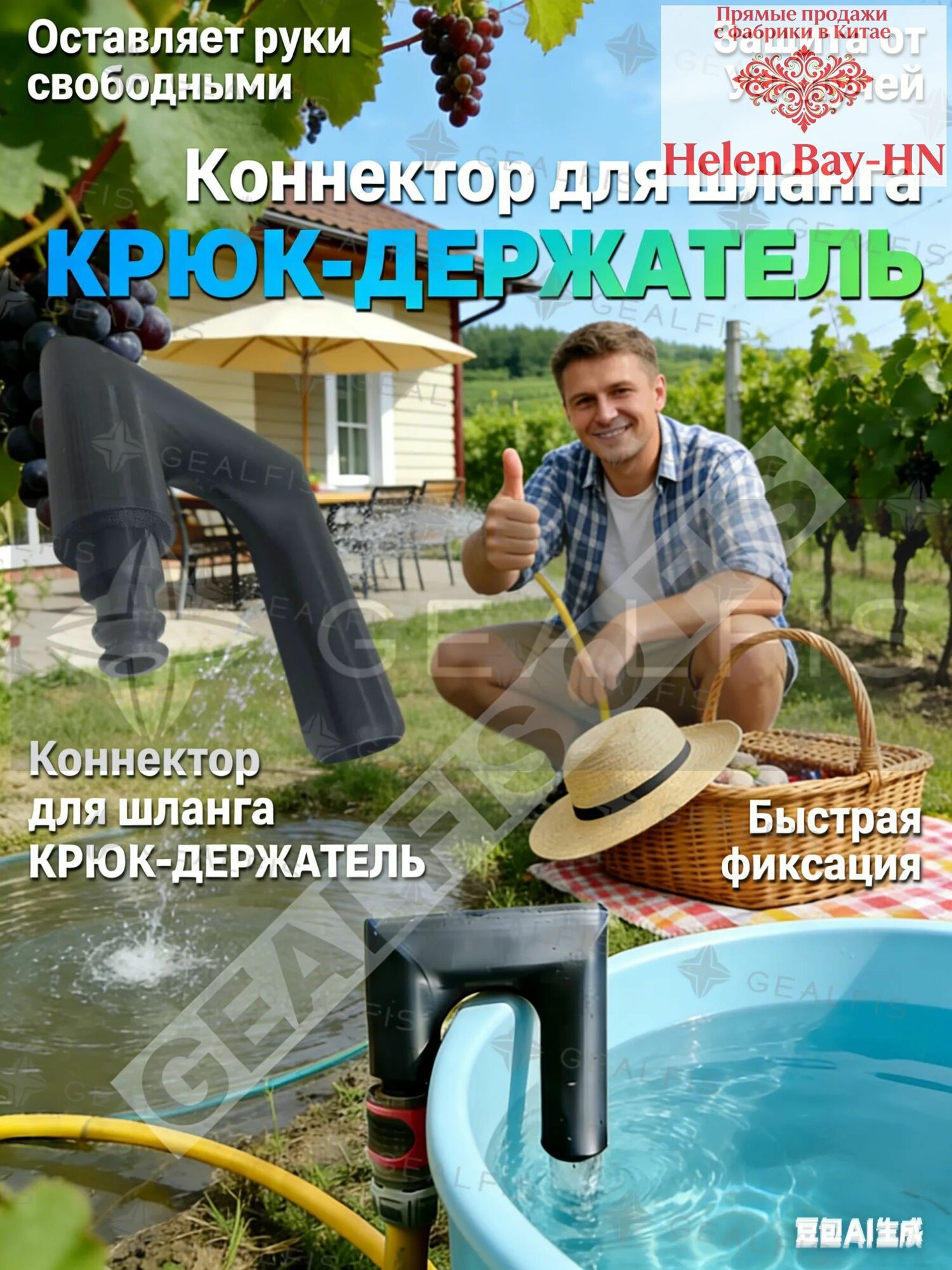 Канистра универсальная, ABS пластик,1л