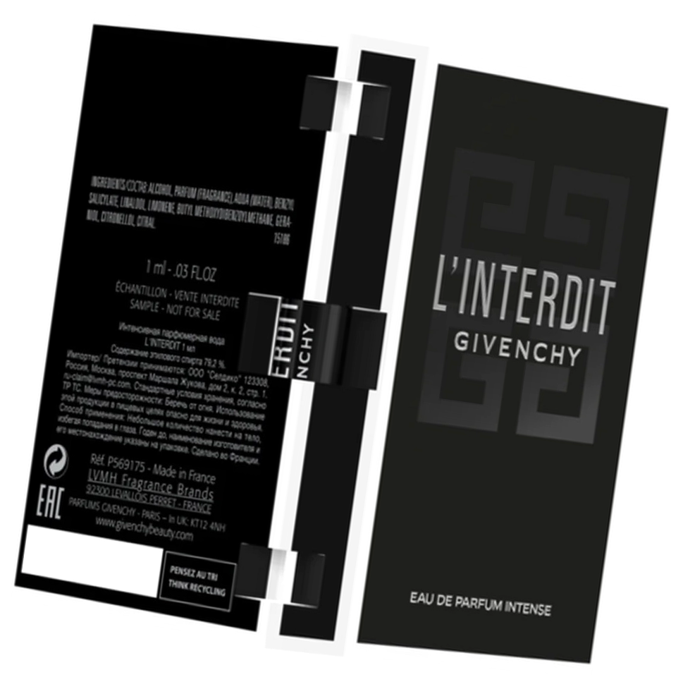 Женская парфюмерная вода Живанши Л Интердит Абсолю 1 мл пробник - Givenchy L Interdit Absolu миниатюра