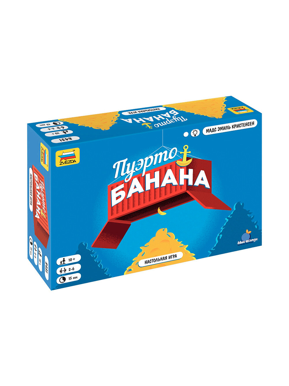 Настольная игра Пуэрто-Банана, Семейная, для 2-6 игроков , от 10 лет , ZVEZDA