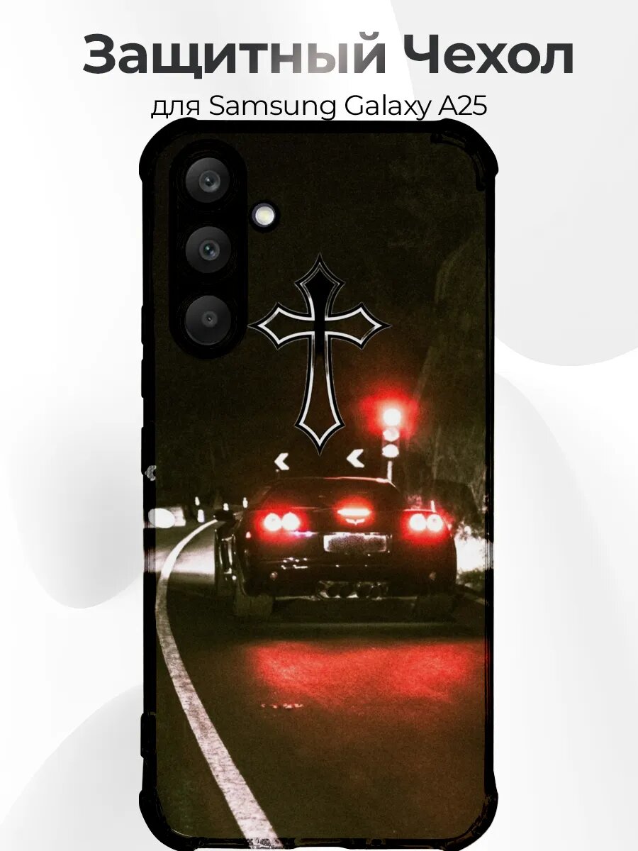 Чехол на Samsung A25 черный Corvette C6