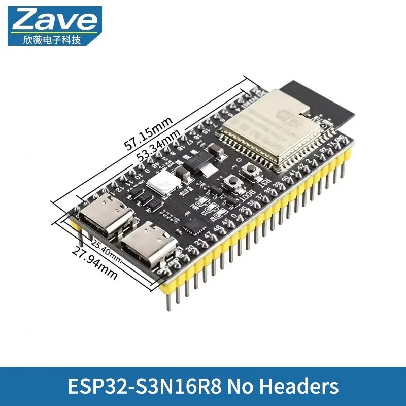 Плата ESP32-S3 ZAVE 1pcs, S3 N16R8