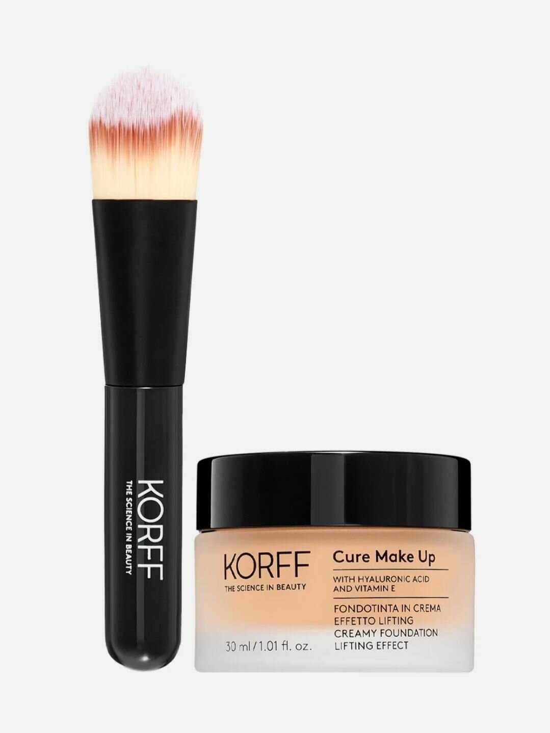 Тональный крем для лица с кистью KORFF cure make up creamy lifting effect 05