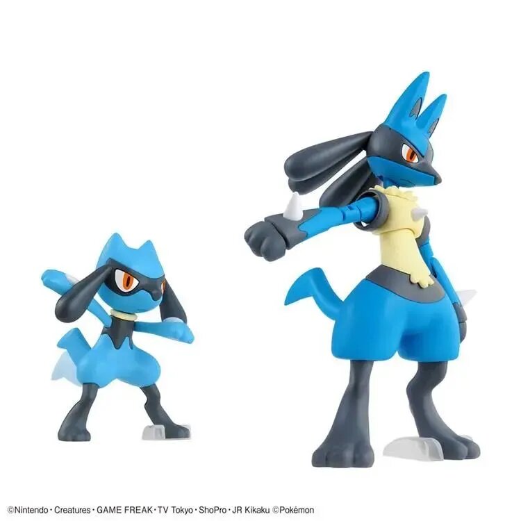 Набор для моделирования подвижных частей Pokemon Bandai Riolu и Lucario