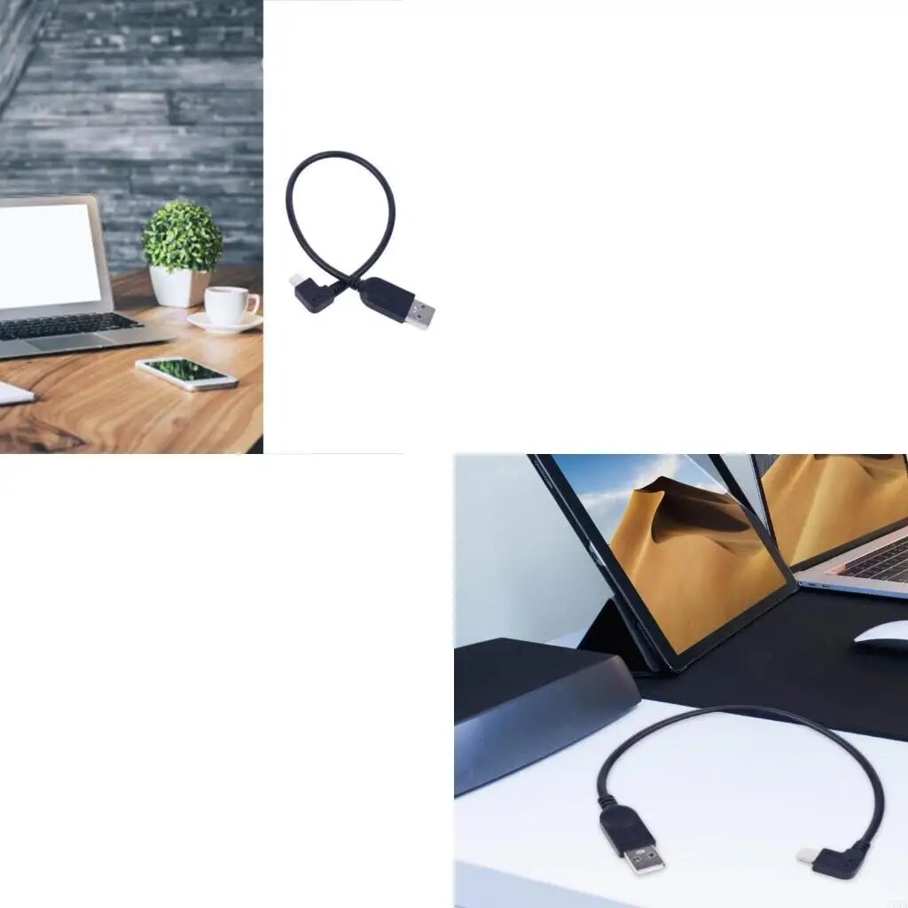 Угловой кабель USB 2.0 mini USB 30см