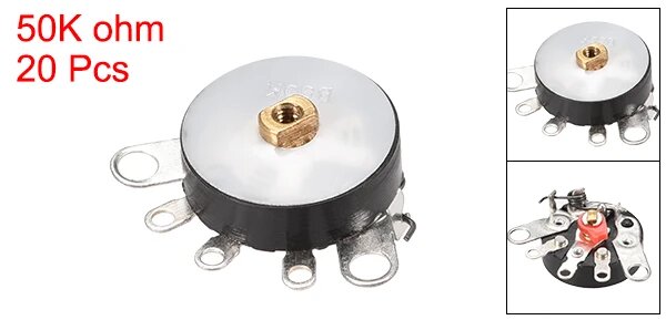 Потенциометры Uxcell RV12MM B503 10/50K 50K-20pcs