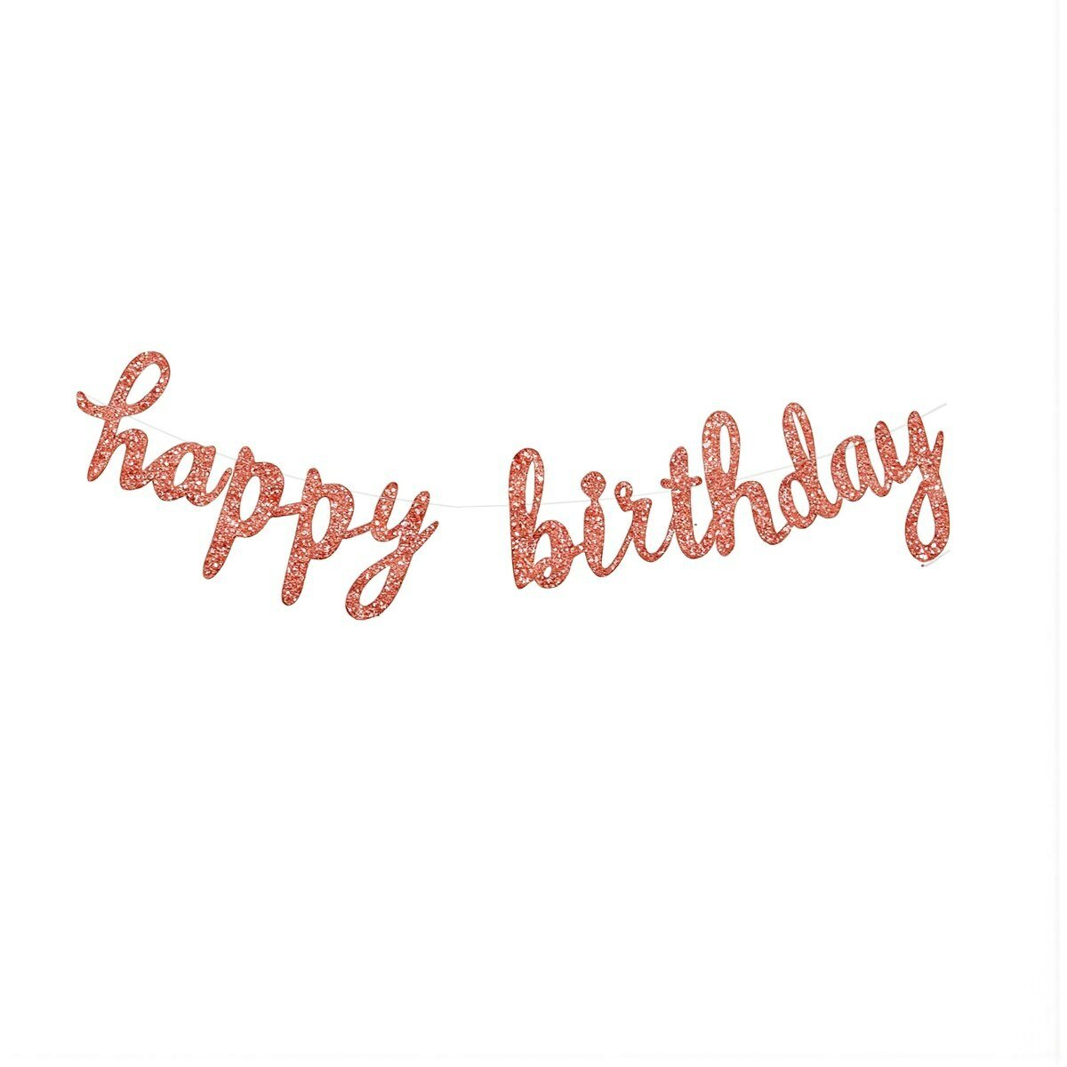 Аксессуар для домашнего праздника гирлянда happy birthday золотой блестящий бумажный баннер для украшения стены и фотозоны, розовое золото happy birthday