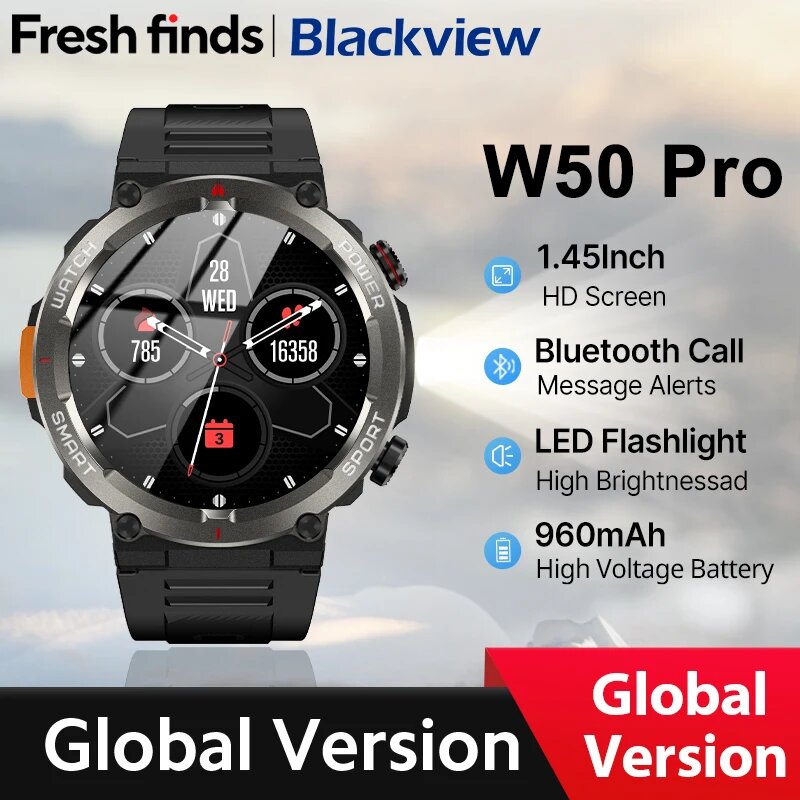 Blackview W50 Pro умные часы черные Black