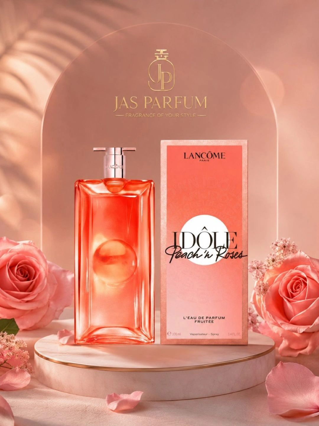 Женская парфюмерная вода Lancome Idole Peach 'n Roses L'eau De Parfum Fruitee 50 мл