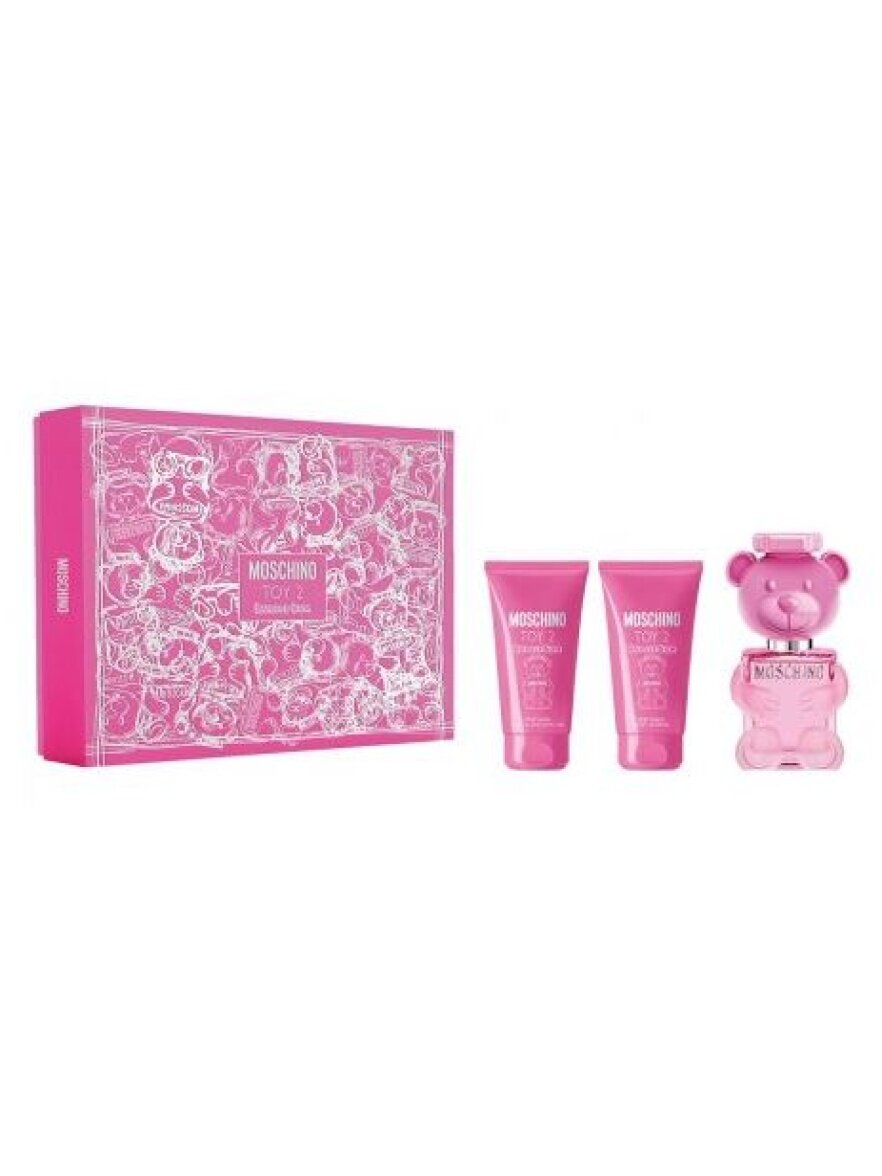 Подарочный набор Moschino Toy 2 Bubble Gum туалетная вода 50мл+лосьон для тела 50мл+гель для душа 50мл