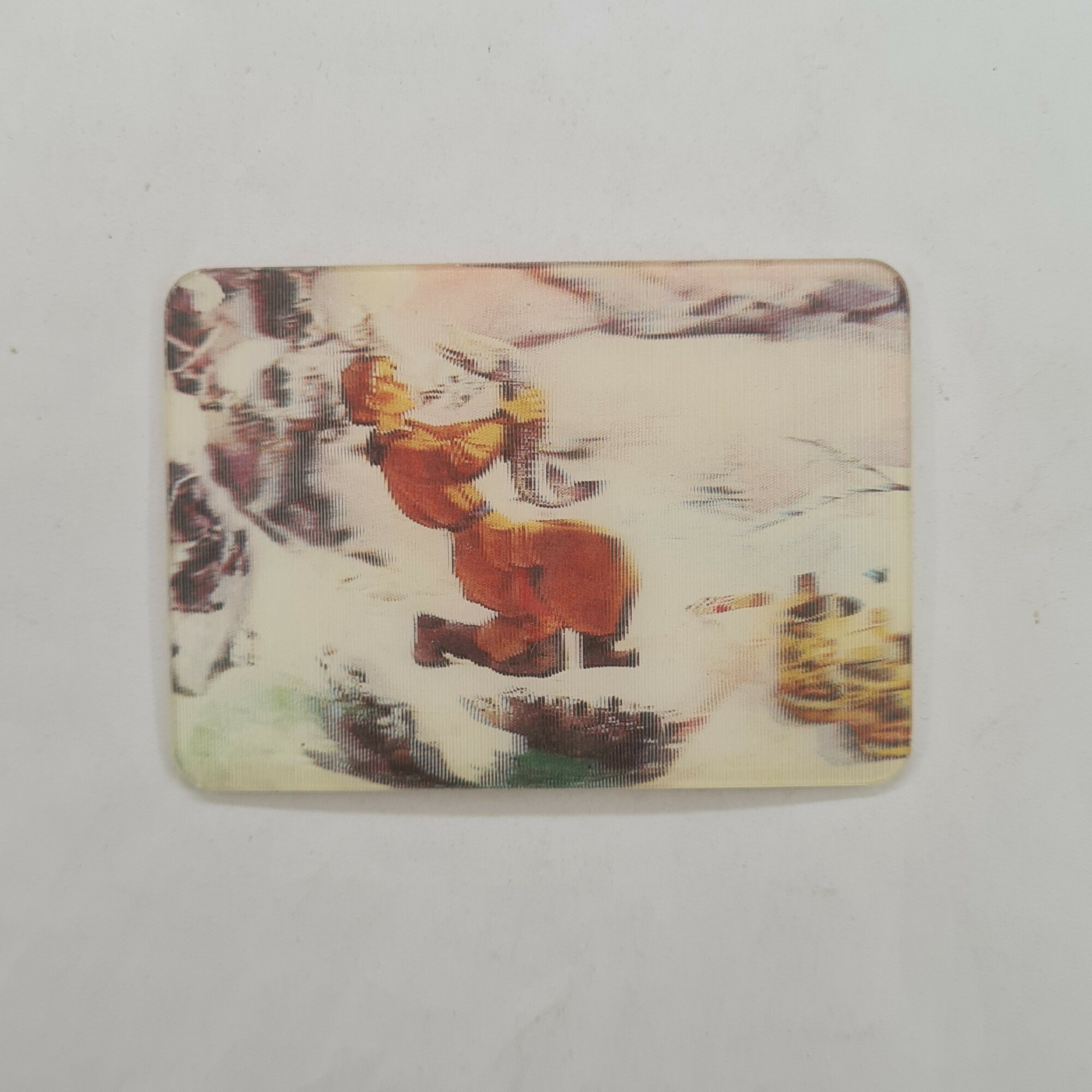 Карманный календарик СССР 1985. Кадр из мультфильма По щучьему велению. Советский календарь