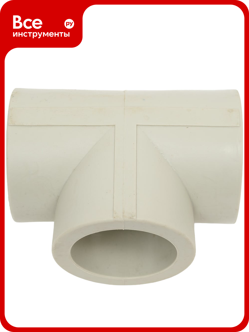 Тройник соединительный Damento 40 мм, серый 8764