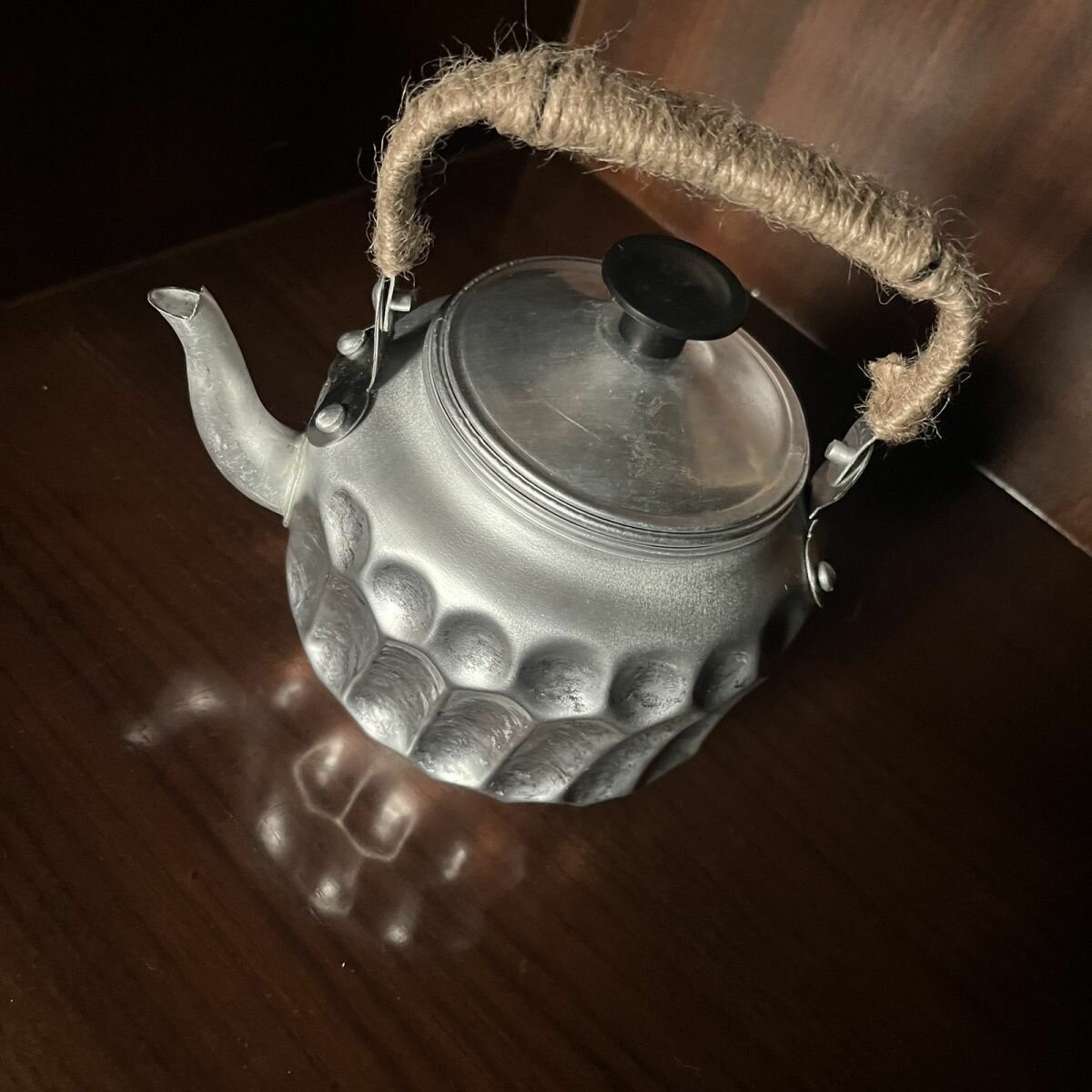 Чайник из алюминия, старинный алюминиевый чайник, домашний уличный чайник, маленький чайник с фильтром, подходит для ресторанов и отелей