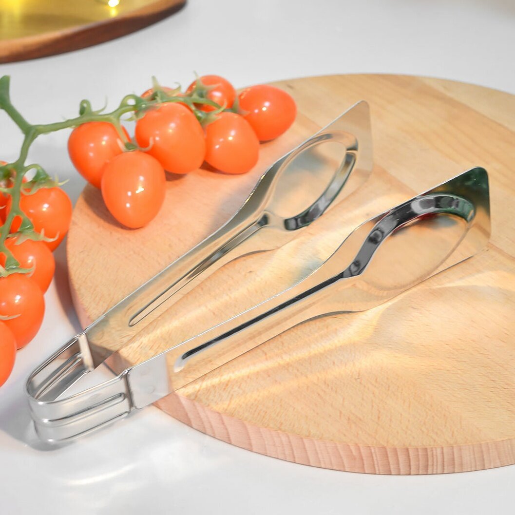 Щипцы кондитерские двойная ложка HoReCa, нержавеющая сталь, для сервировки и кухни