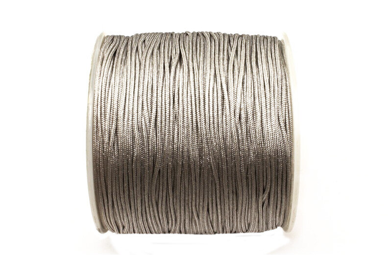 Шнур нейлоновый, толщина 0,8мм, цвет светло-серый, материал нейлон, 29-038, 2 метра