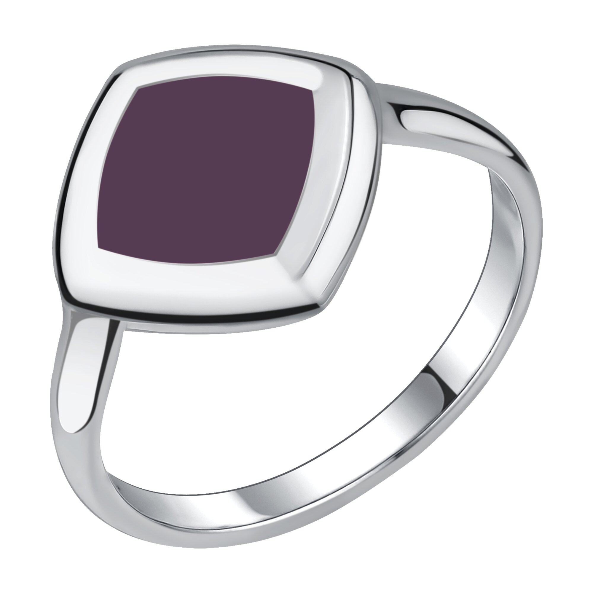 Кольцо, серебро, 925 проба, родирование, эмаль