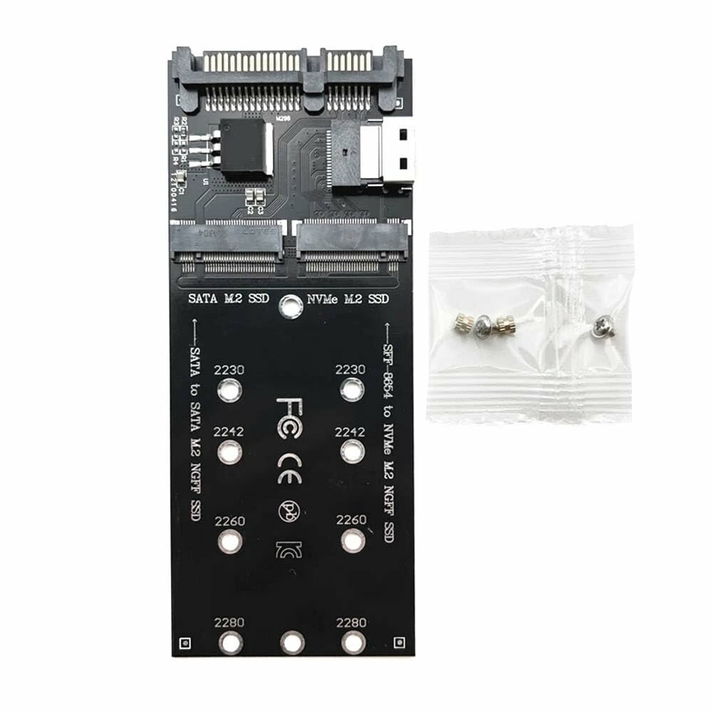 Адаптер M.2 : Переходник SFF-8654 Формат 2280 для NVMe SSD - Используйте Скорость NVMe с Контроллером, Идеально для Модернизации Старых ПК и Ноутбуков, Быстрая Установка с Простой Конфигурацией