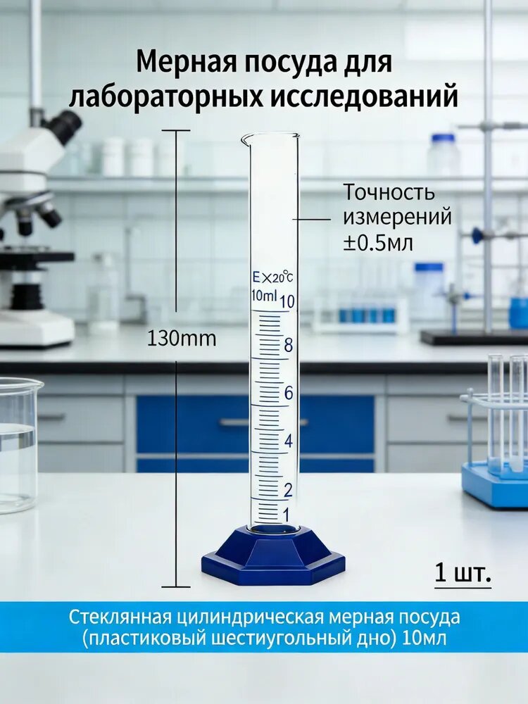 Емкость мерная, 10 мл, 1 шт
