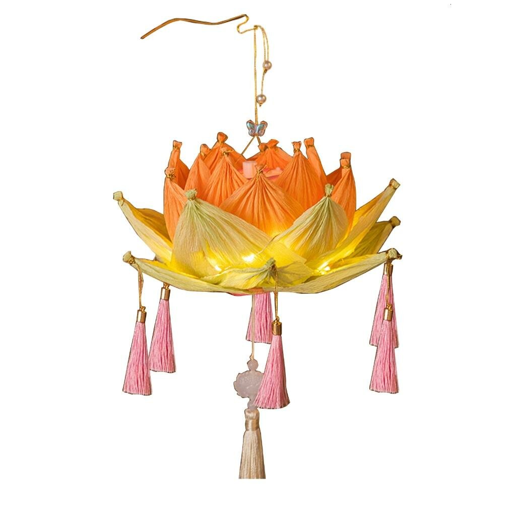 Свечной фонарь в виде цветка, Настурция Оранжевая