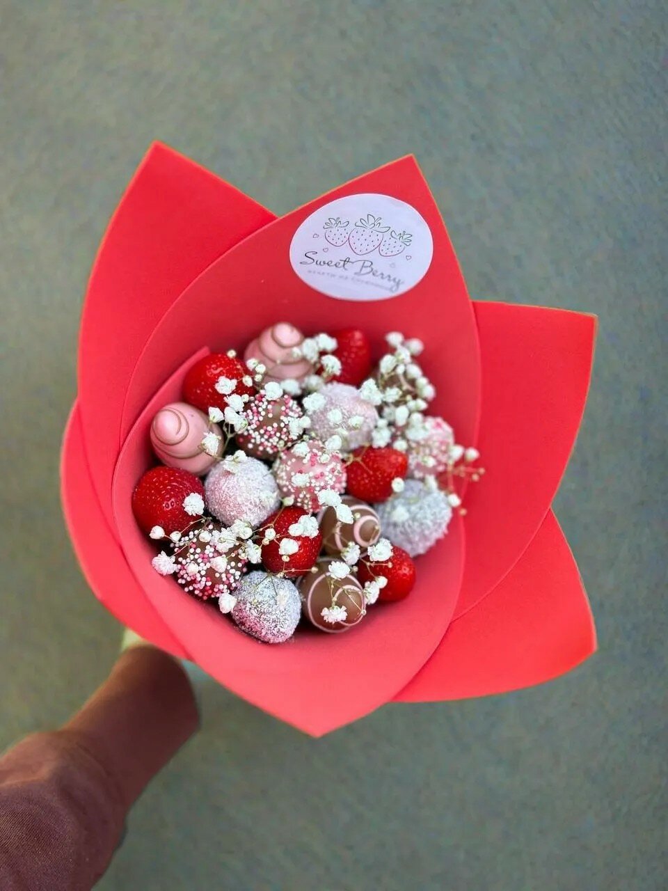 Букет из белоснежной гипсофилы - "Признание" для нее от Sweet Berry