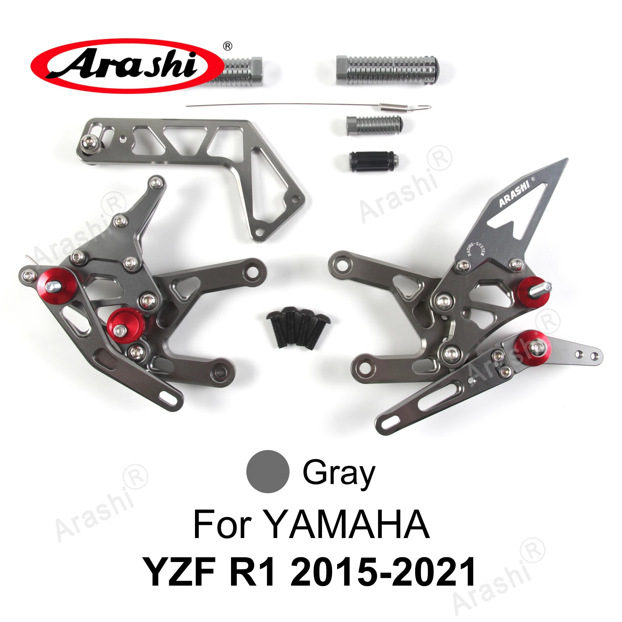 Arashi подставка для ног YZF R1 2015-2021, серый