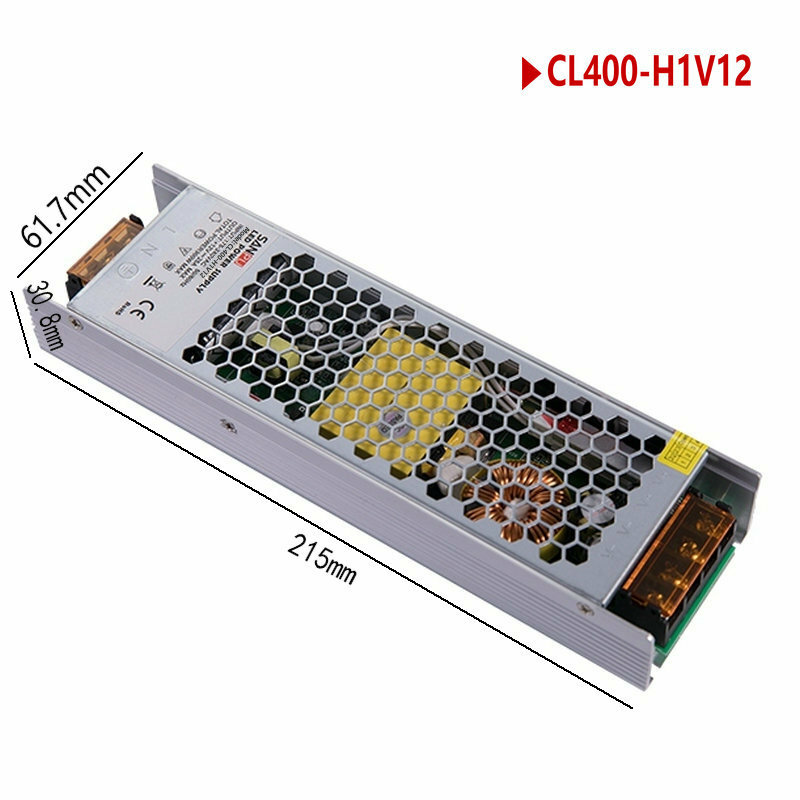 Ультратонкий линейный светодиодный блок питания 220В на 12В/24В/48В с постоянным напряжением для световых коробов и линейных светодиодных лент.