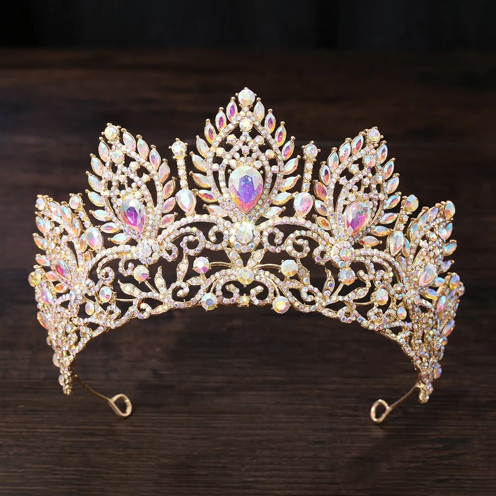Тиара Gold and AB, металлическая