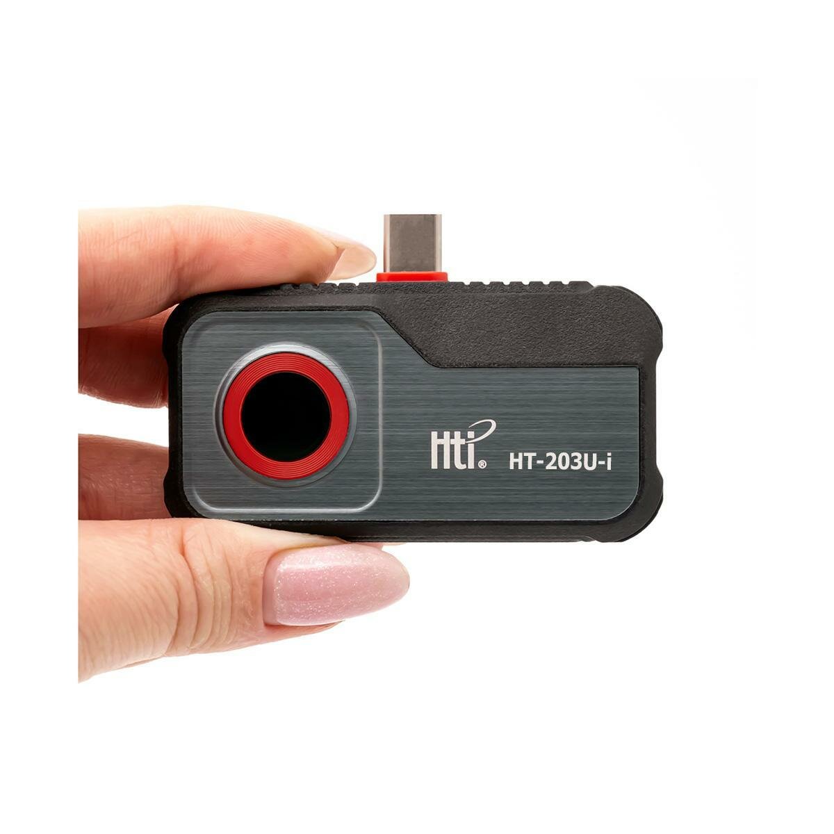 Тепловизор на телефон - Hti HT-203U-i (RUS) (W5225RU) (ИК матрица 256х192) - тепловизор для смартфона. Диапазон измерения температуры: от -15°С до 55