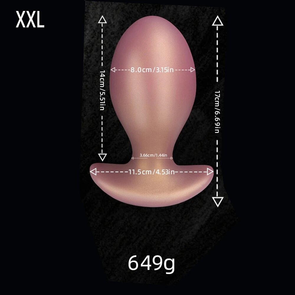 Анальная пробка S/XXL: огромное силиконовое мягкое анальное устройство в форме драконьего яйца, XXL