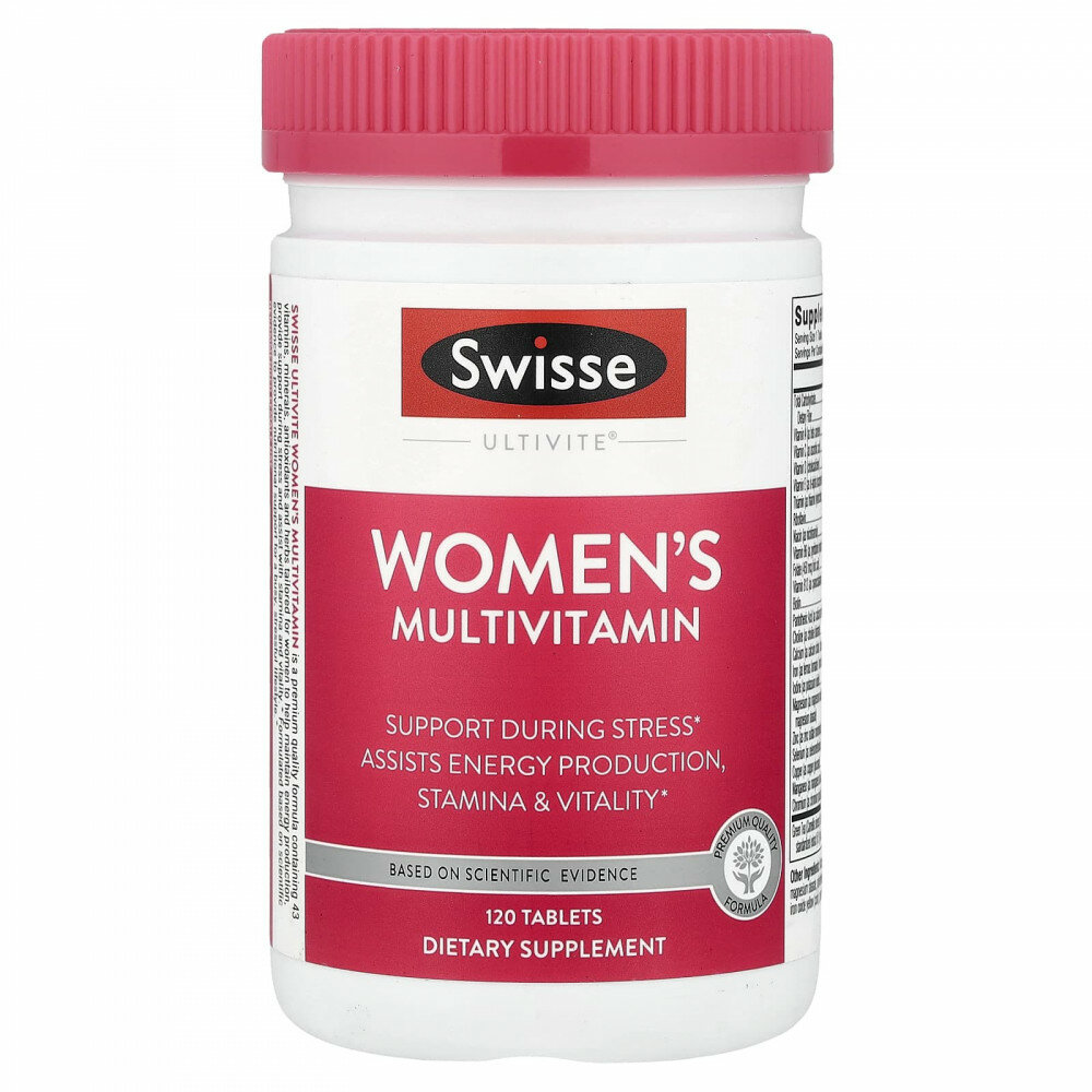 Swisse, Ultivite®, мультивитамины для женщин, 120 таблеток