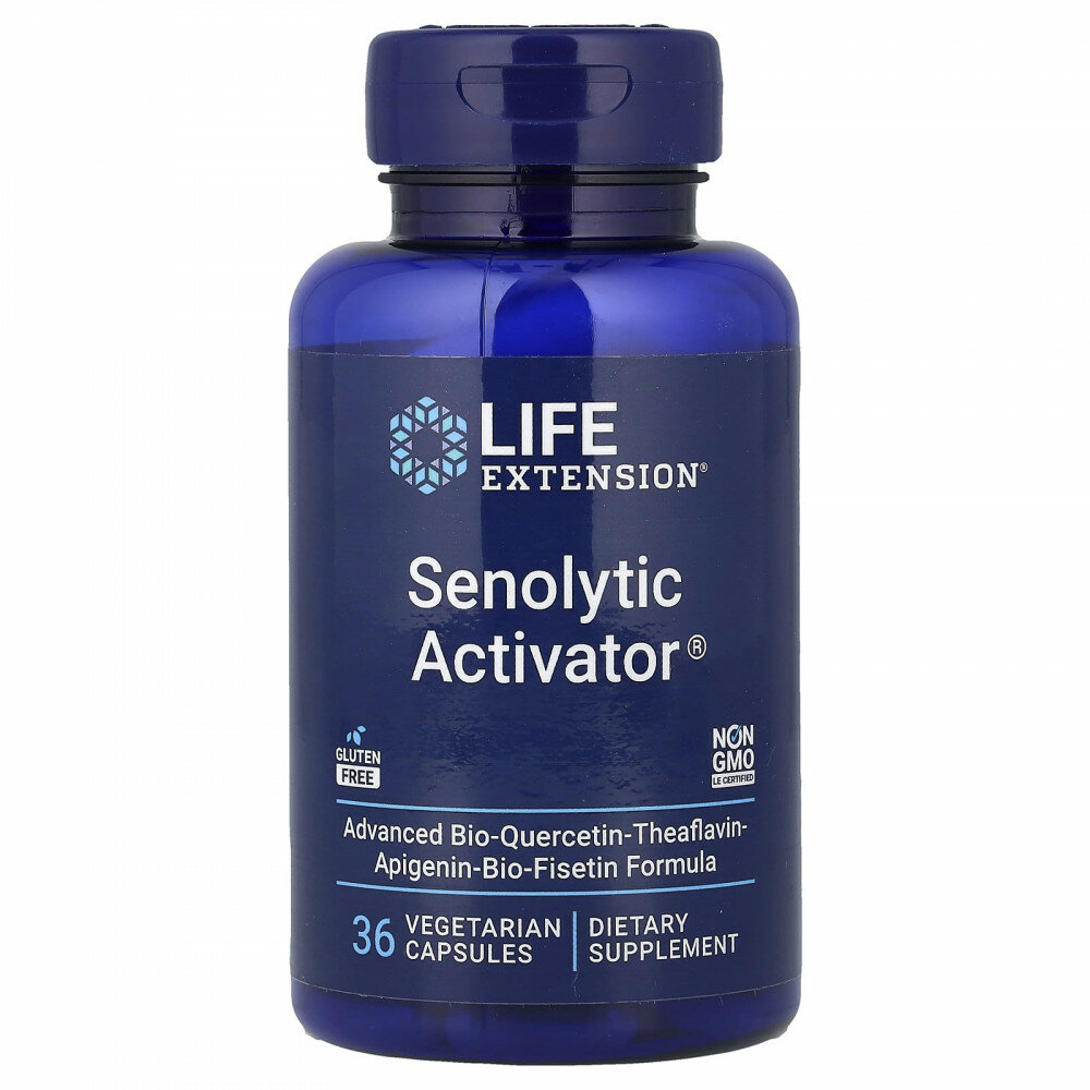 Life Extension, Senolytic Activator®, 36 вегетарианских капсул