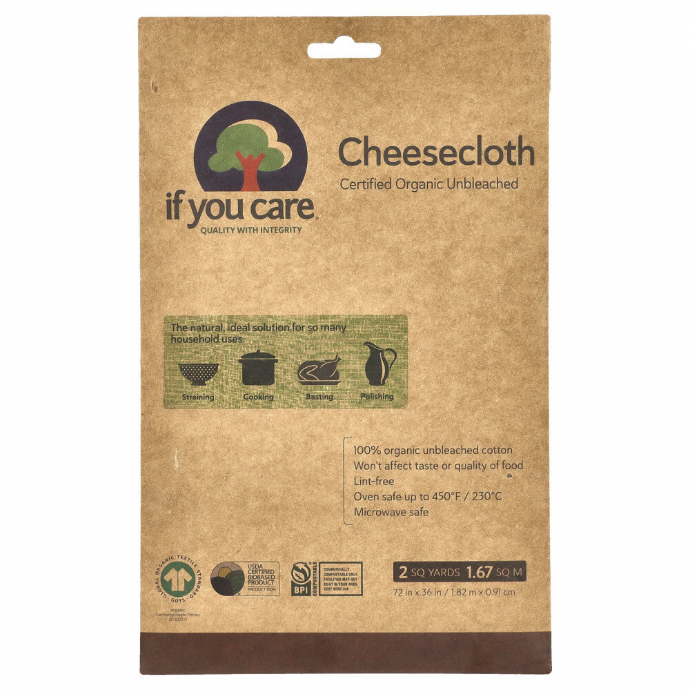 If You Care, Органическая неотбеленная марля, 2 кв.