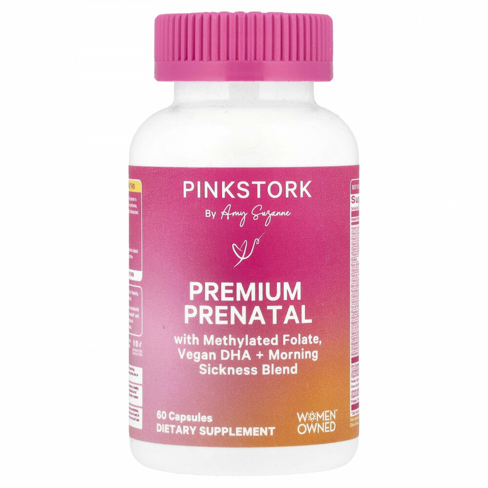 Pink Stork, Дородовой премиальный продукт, 60 капсул