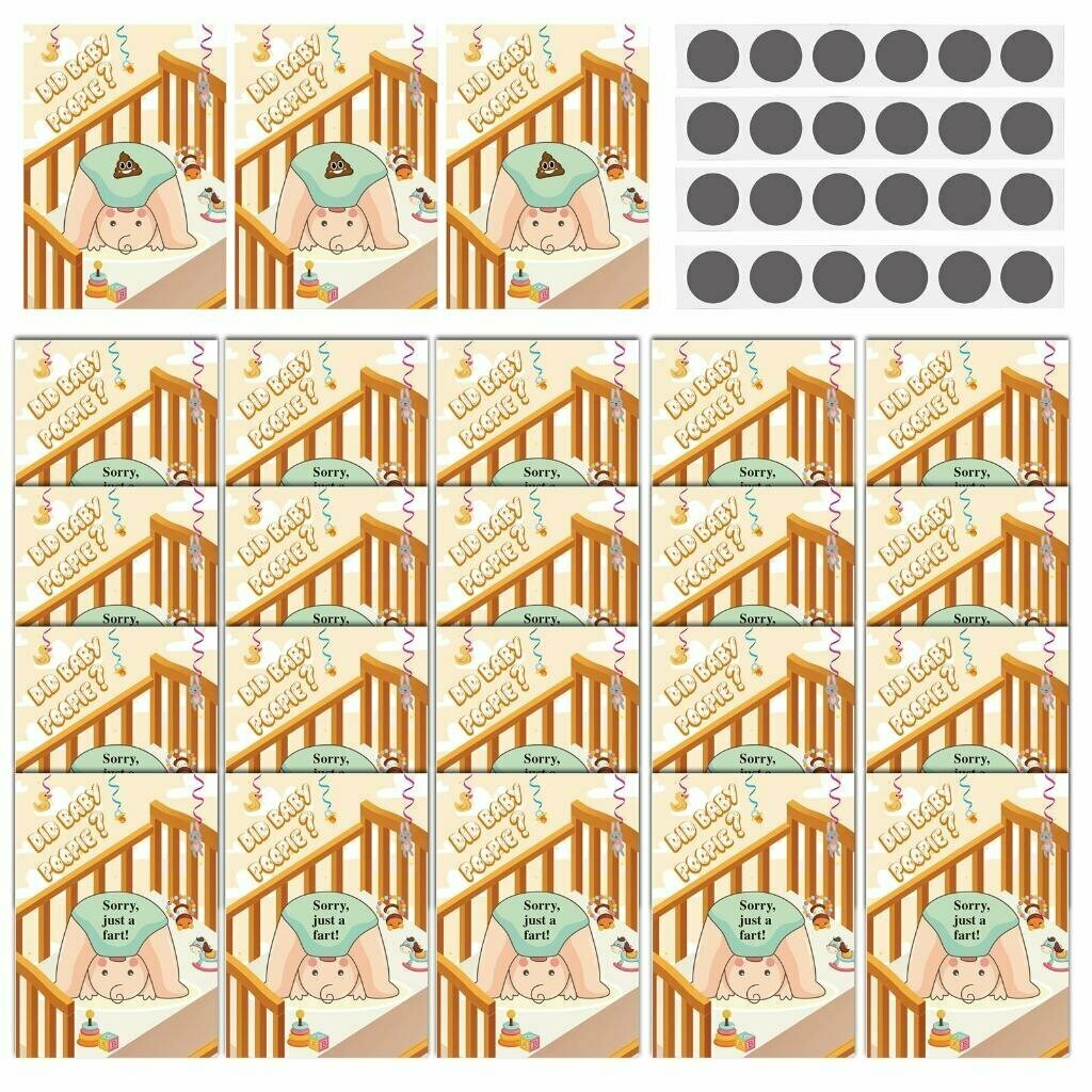 Развлекательные игры для детского душа, 24 лотерейные карты, добавьте Joyto ваше собрание