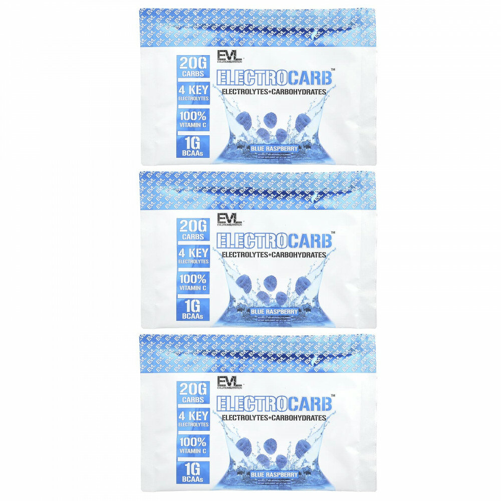 EVLution Nutrition, ElectroCarb ™, голубая малина, 30 г (1,1 унции)