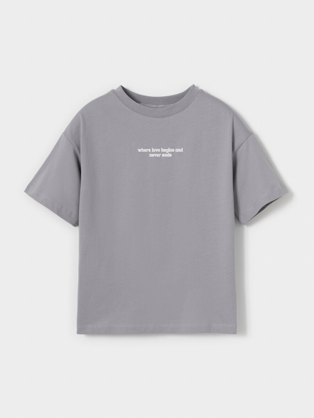 Футболка трикотажная оверсайз с принтом