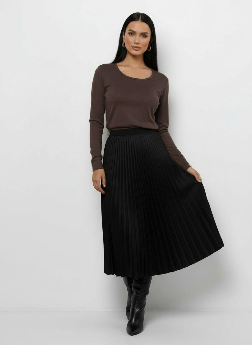 Лонгслив женский облегающий