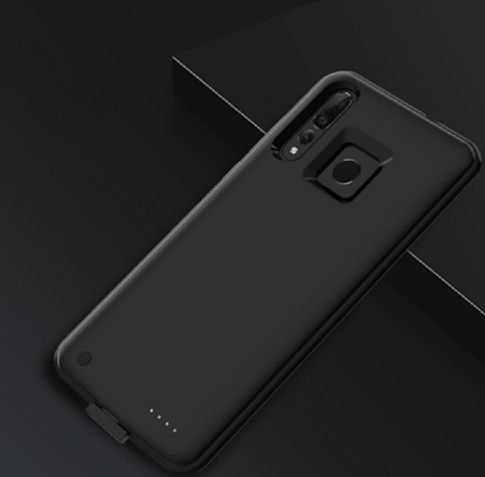 Чехол-бампер MyPads с аккумулятором 6000mAh для Huawei P30 Lite, Nova 4E, Honor 20 Lite, Honor 20s черный