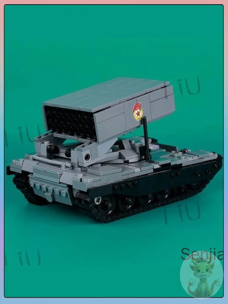 Россия TOS1A Тяжелый ракетный танк TOS-1A “Санберн” из мелких частиц (699 шт)