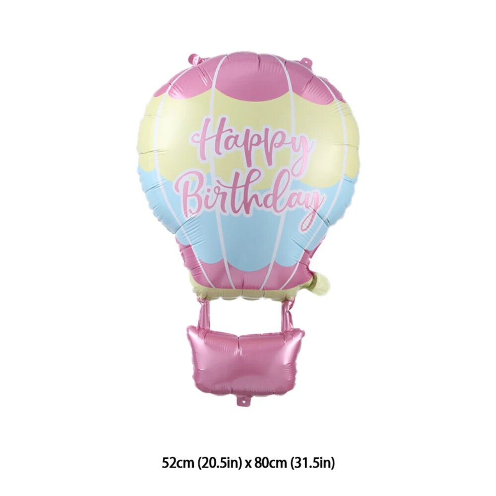 Фольгированный шар "Happy Birthday" розовый, 52x80 см